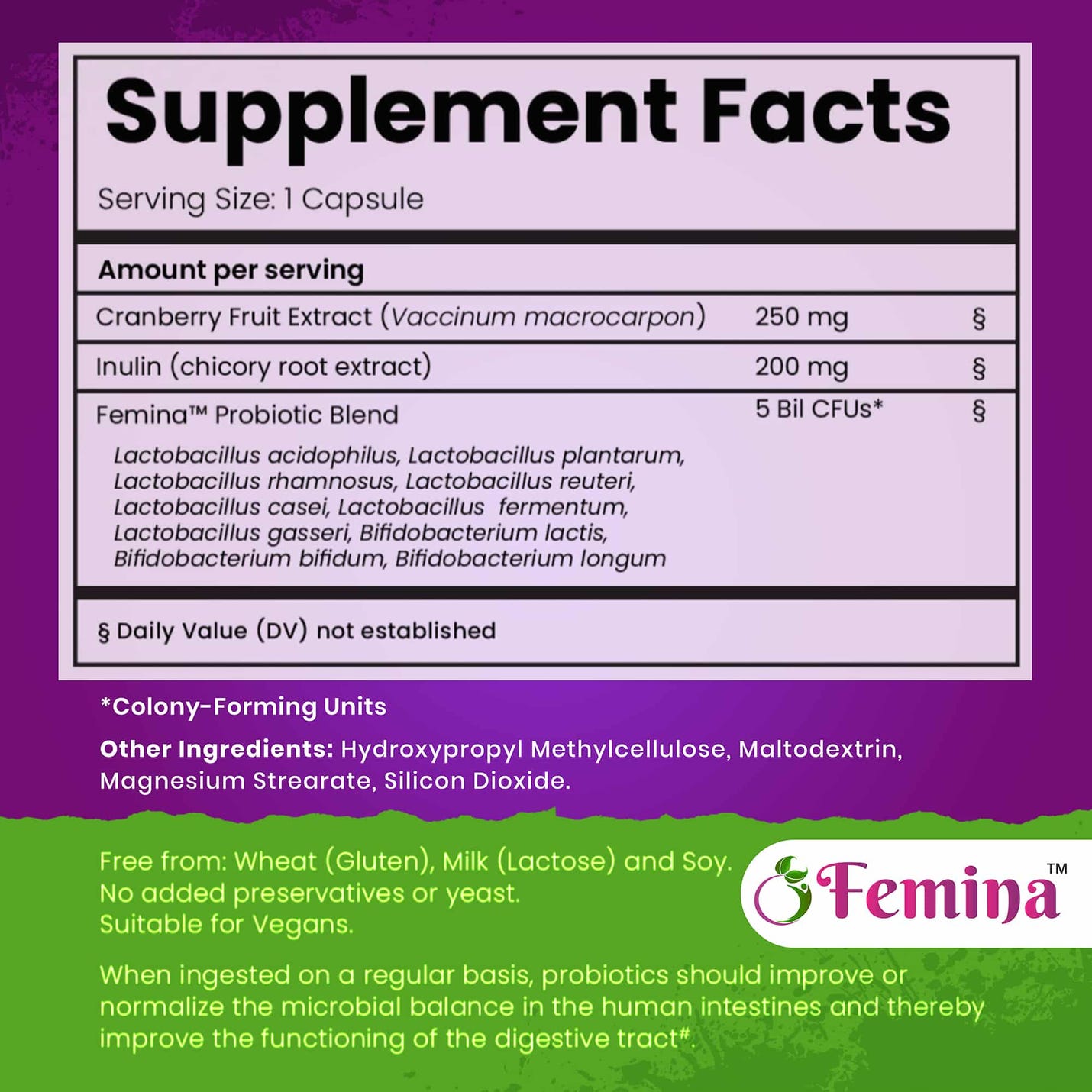 Femina™ Probiotic Capsules for Freshness & Confidence – Velobiotics