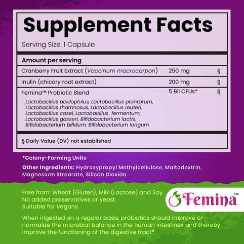 Femina™ Probiotic Capsules for Freshness & Confidence – Velobiotics