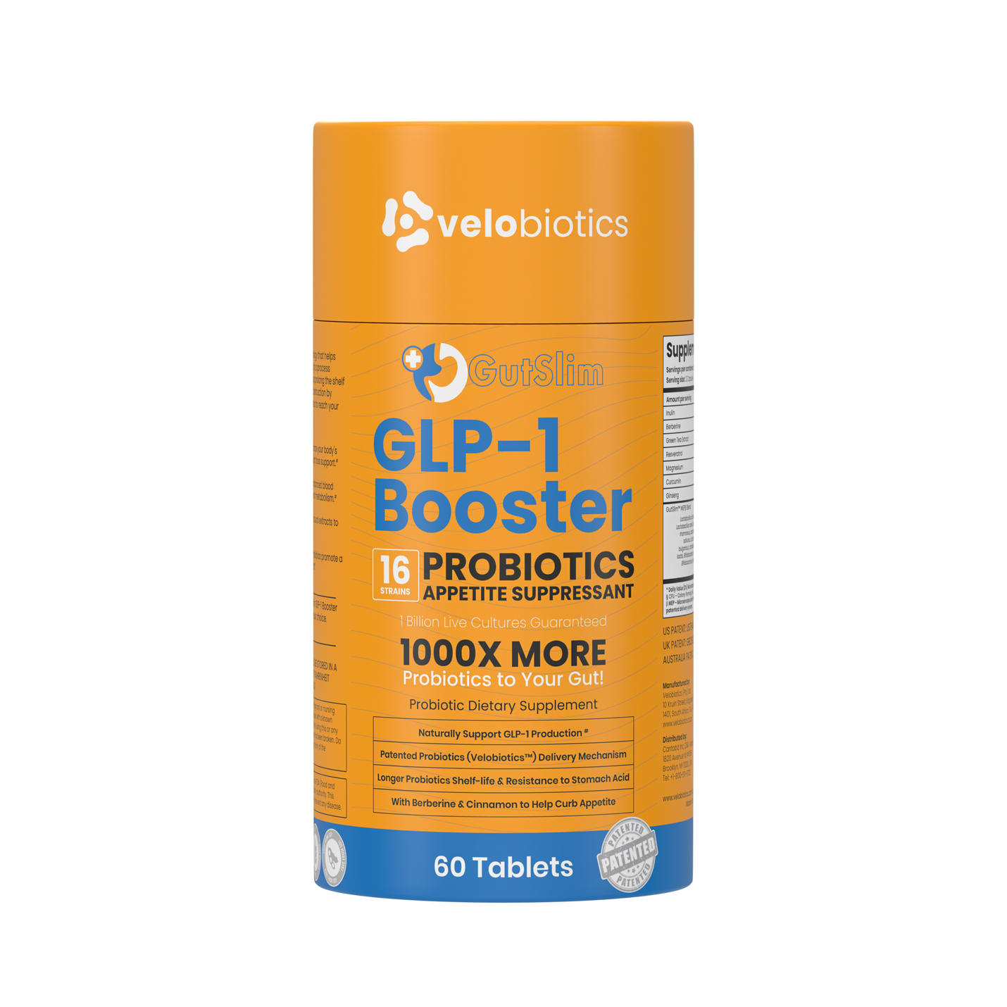 GutSlim Probiotics GLP-1 Booster for Natural Appetite Control – Velobiotics